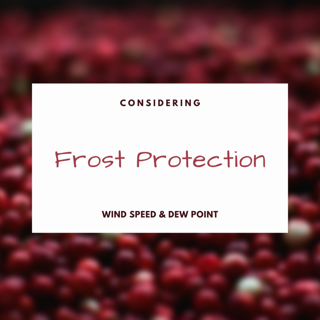 Frost Protection: Considering Wind Speed and Dew Point – Wisconsin Fruit