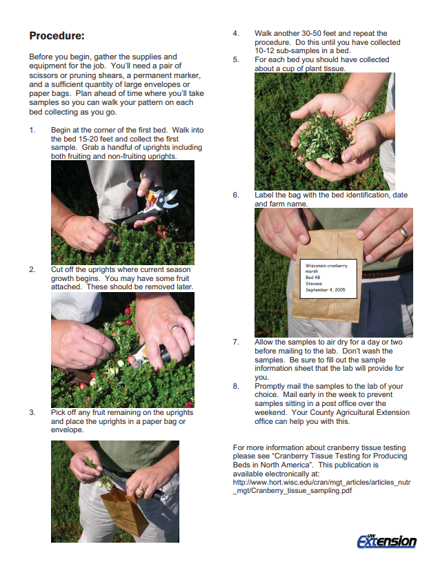 Soil and Tissue Sampling Window Begins – Wisconsin Fruit